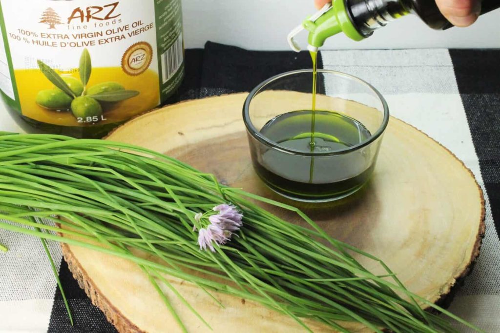 Vibrant Green Chive Oil - Earth, Food, and Fire