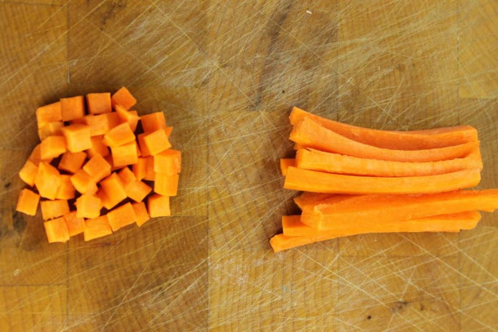 Kitchen Skills - The Basic Knife Cuts - Earth, Food, and Fire