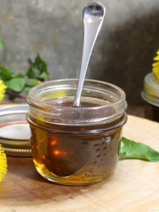 The Easiest Dandelion Syrup (Dandelion Honey) - Earth, Food, and Fire