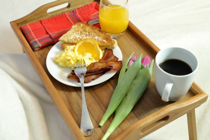 Serving Breakfast In Bed on Mother's Day - Earth, Food, and Fire