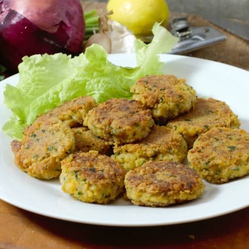 Homemade Falafel Patties (Using Canned Chickpeas) - Earth, Food, and Fire