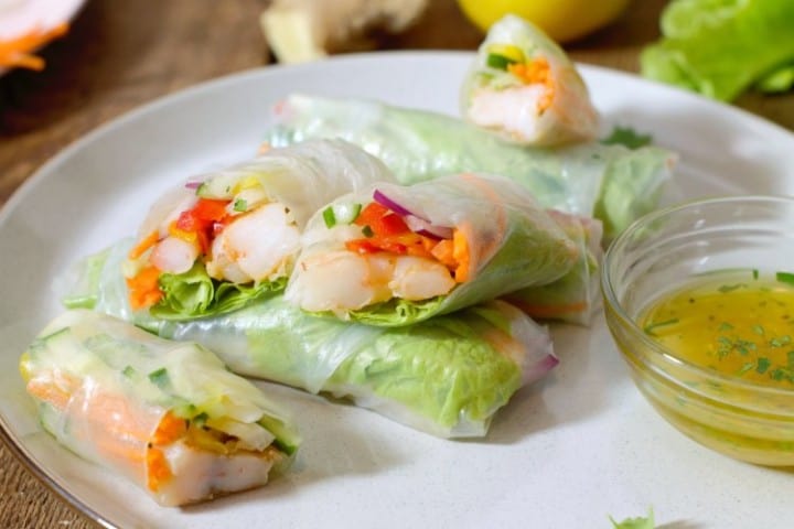 Rice Paper Rolls (Vietnamese Spring Rolls) - Earth, Food, and Fire