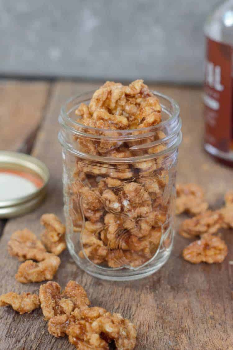 Maple Candied Walnuts - Earth, Food, and Fire