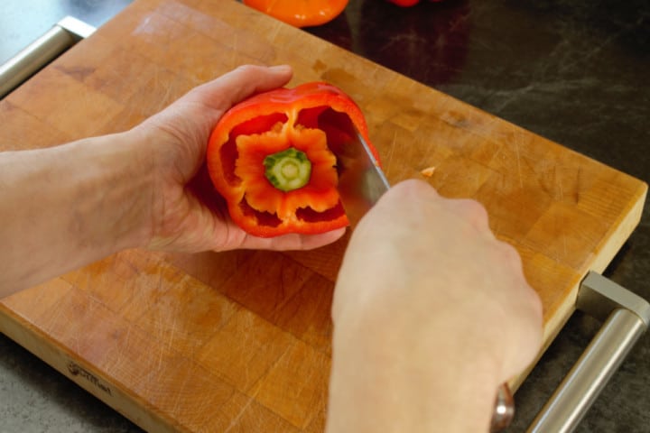 How To Cut Bell Peppers - Earth, Food, and Fire