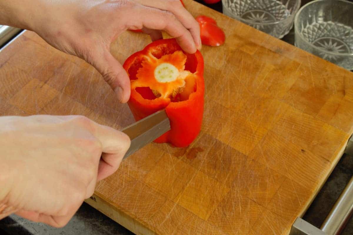 How To Cut Bell Peppers - Earth, Food, and Fire