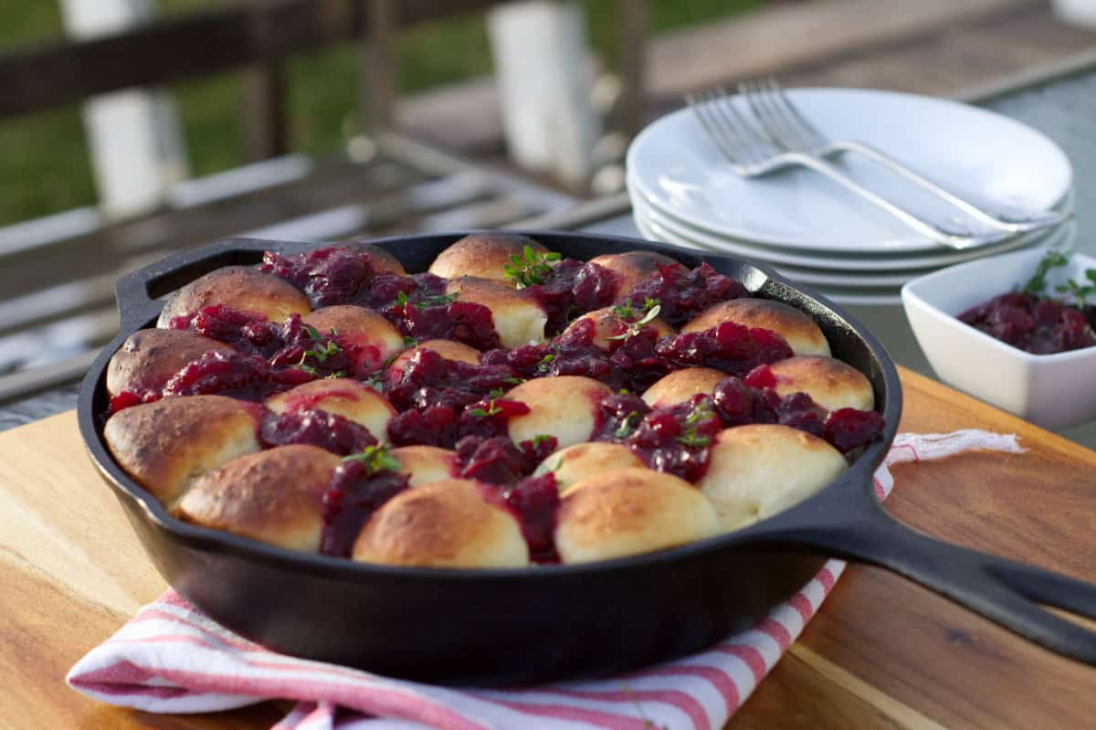 Cranberry Brie Pull Apart Bread - Earth, Food, and Fire