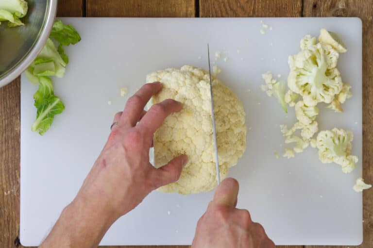 How To Cut Cauliflower - Earth, Food, and Fire